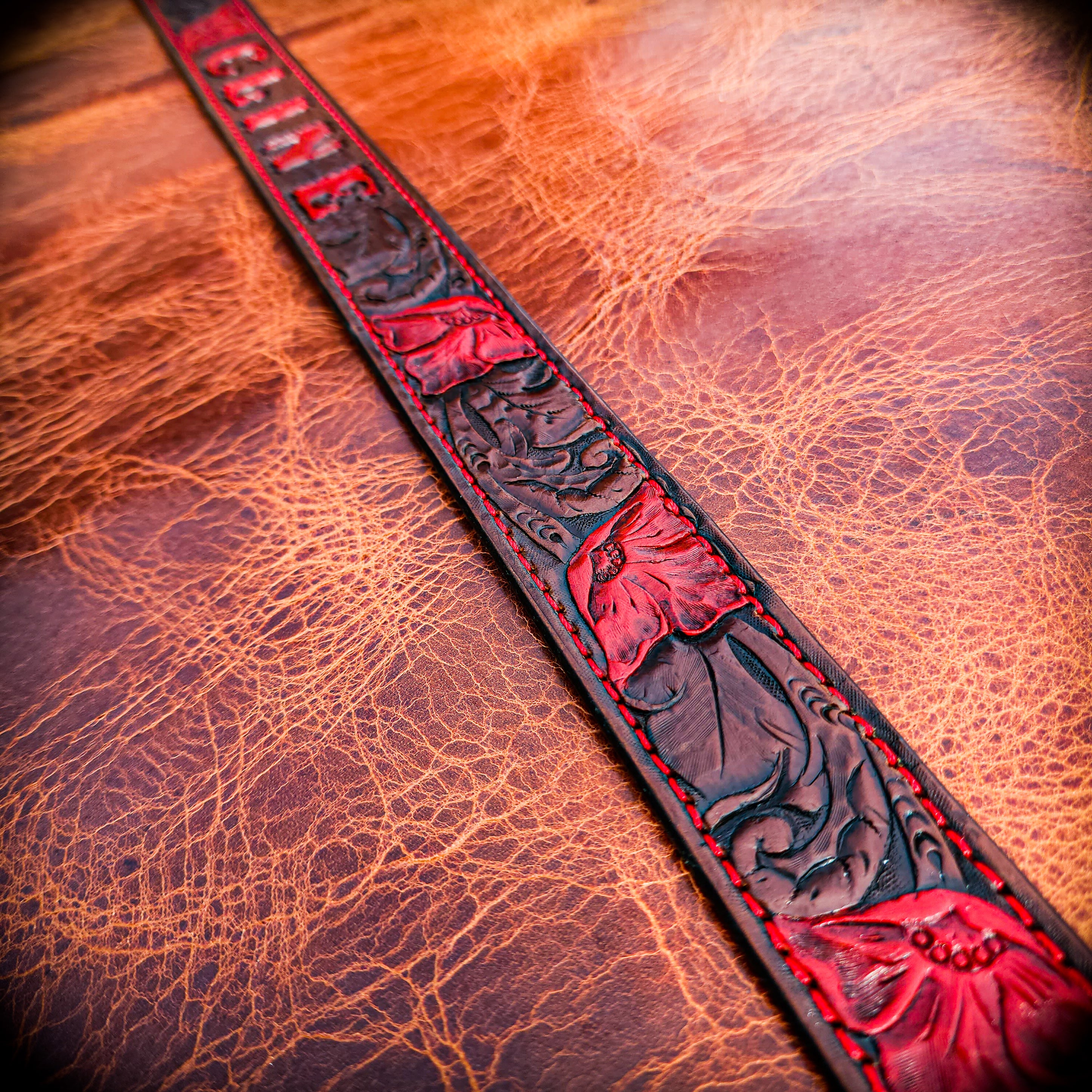 Hand tooled belts – Beast Belts and Knives